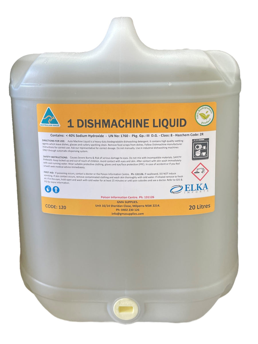 (1) Dish Machine Detergent Heavy Duty 5L GMA Supplies